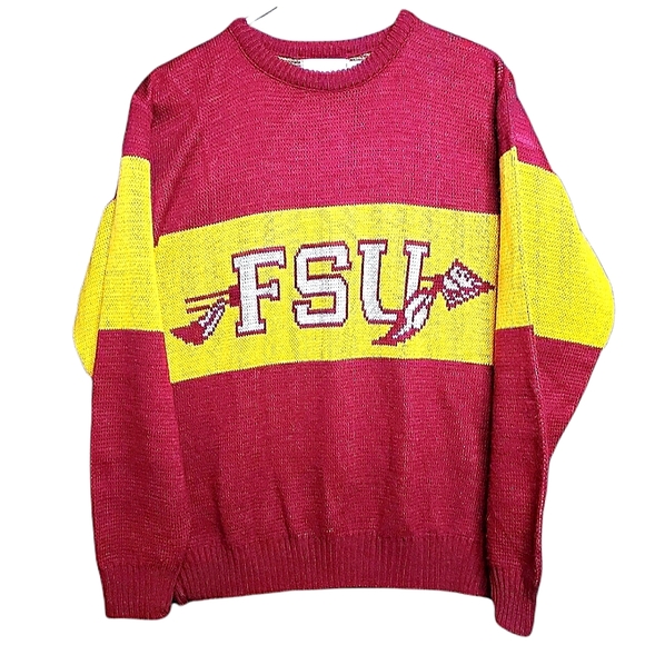 nutmeg mills | Sweaters | 7 Nutmeg Made In The Usa Fsu Knit Sweater ...